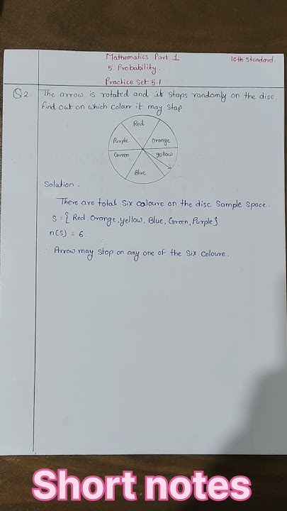 Practice set 5.2 ll Q.2 ll 5 Cheptar ll Probability ll Maths 1 ll 10th ...