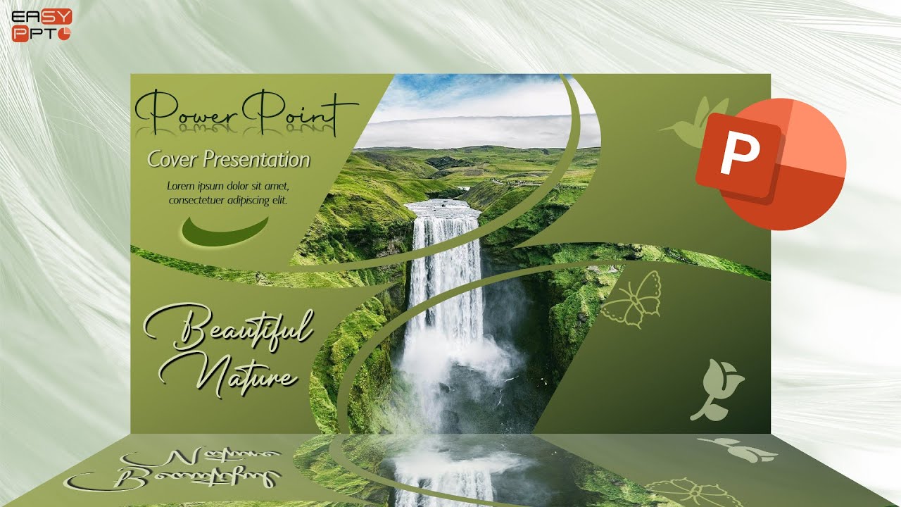 HOW TO CREATE A POWERPOINT COVER PRESENTATION | COMO CRIAR UMA LINDA ...