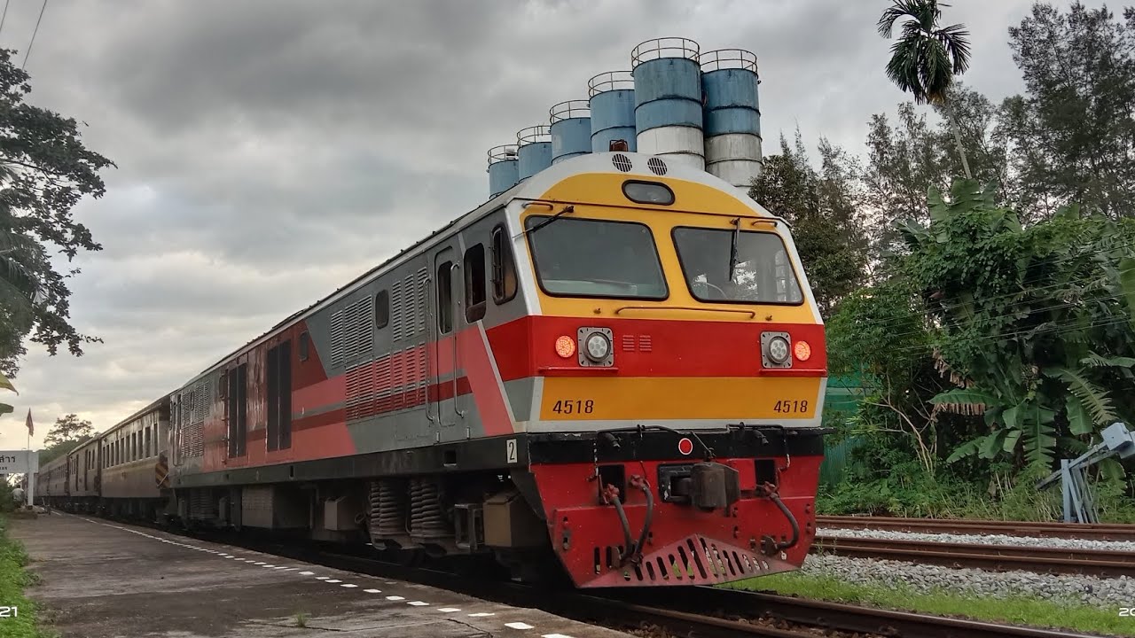#hitachi 4518 ทำขบวนรถเร็วที่ 168 กันตัง-กรุงเทพ #รถไฟไทย #รถไฟ ...