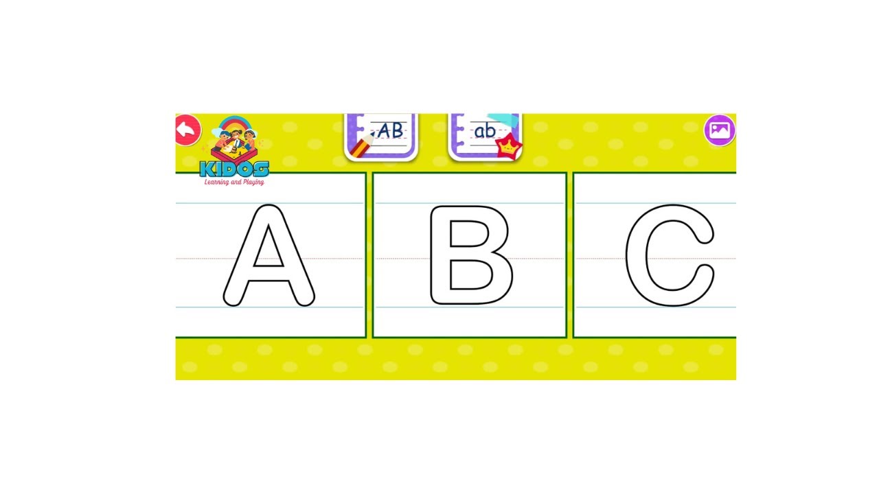 Dotted ABC Tracing | ABC Drawing | Alphabet Dotted - YouTube