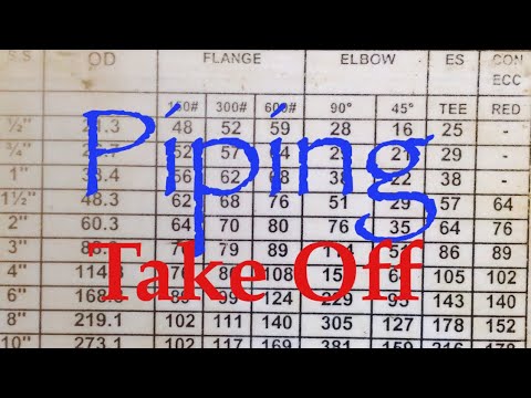 PIPING TAKE OFF AND FORMULAS - YouTube