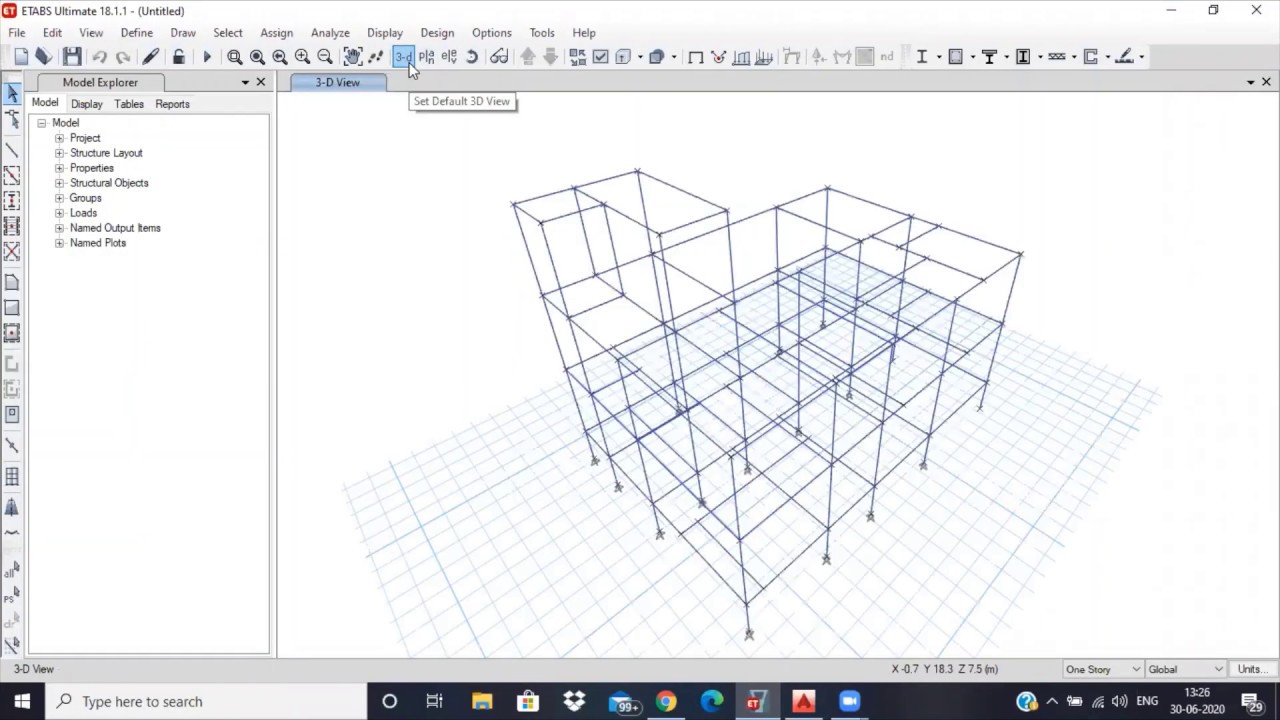 static analysis in etabs - YouTube