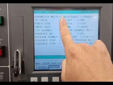 CNC Fanuc Resetting home position After switching batteries - YouTube