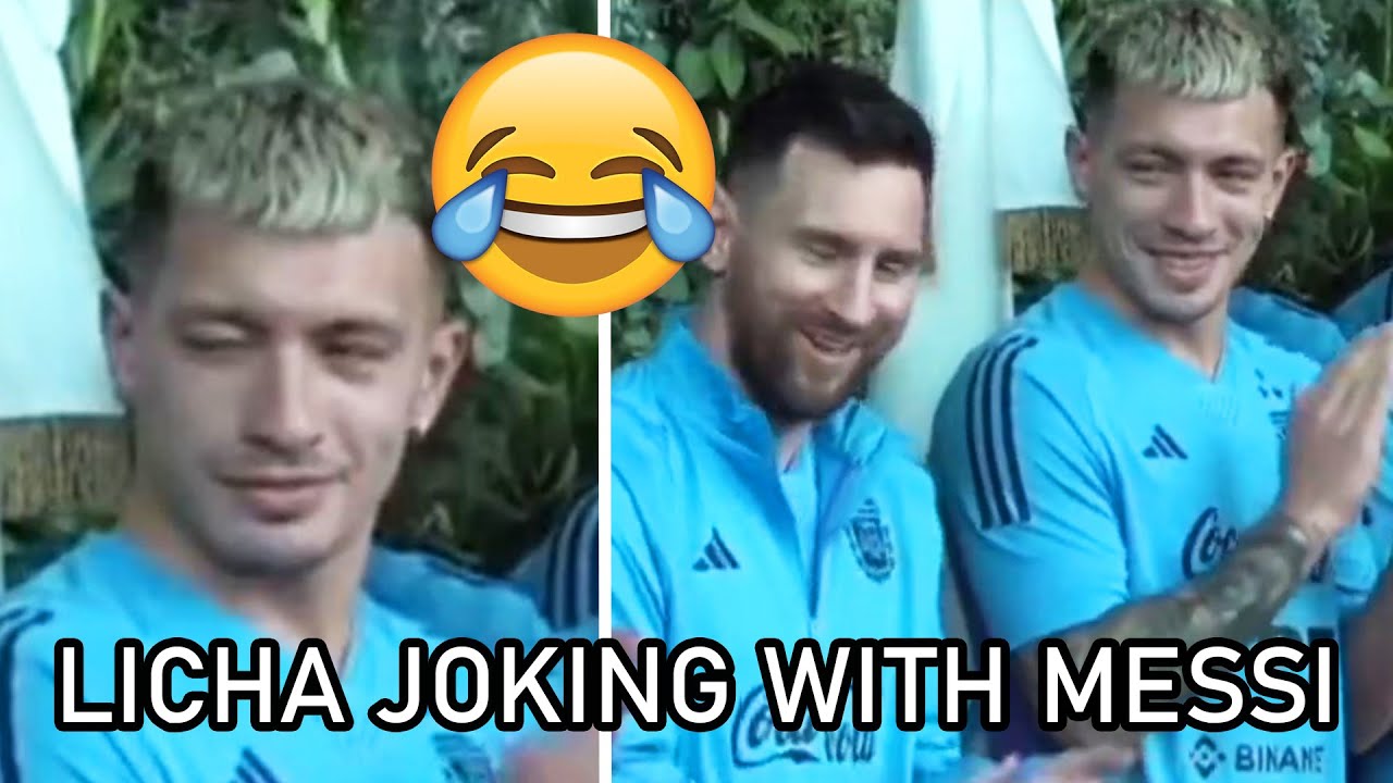 Licha Joking With Messi During Ceremony | Man United Players On ...
