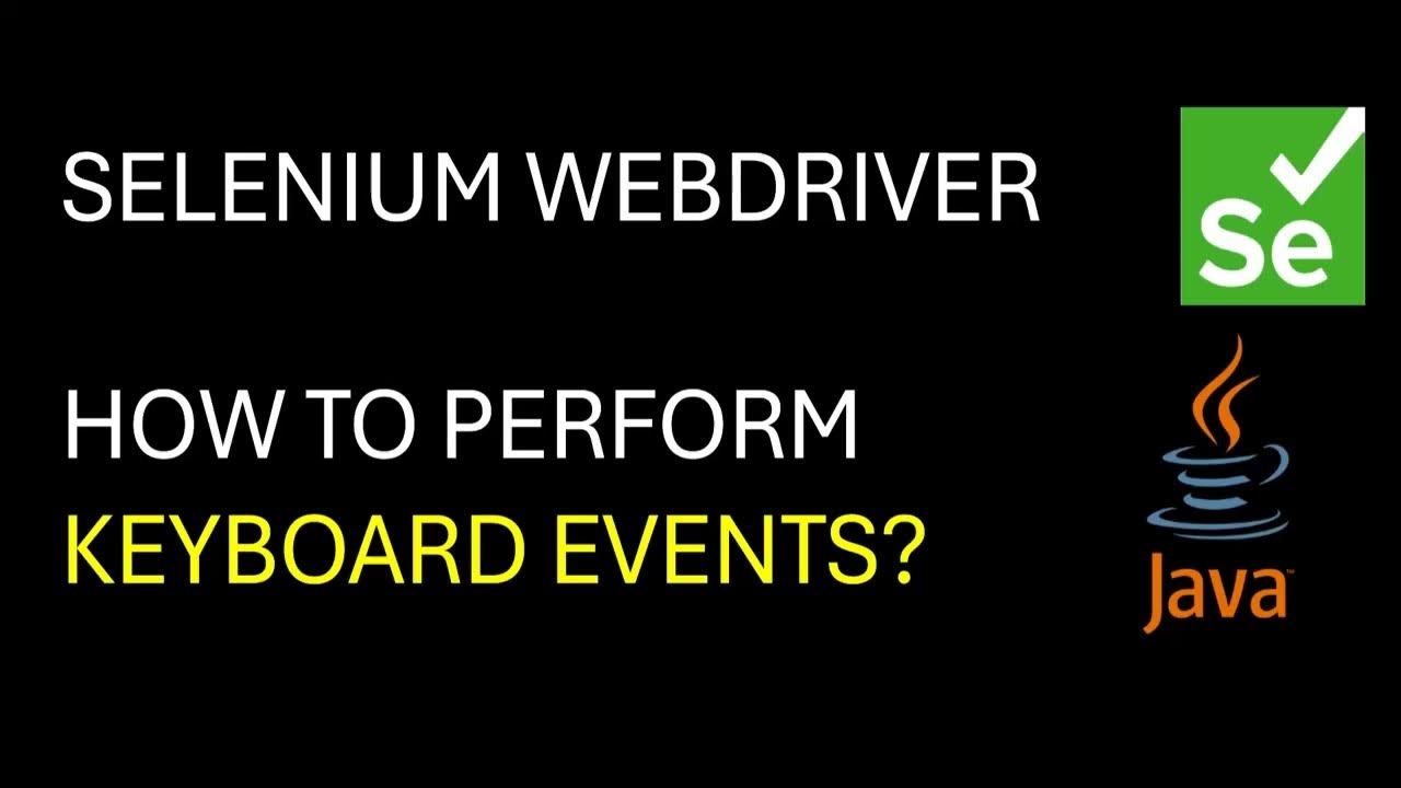 Selenium WebDriver| How to Perform Keyboard Actions in Selenium? - YouTube