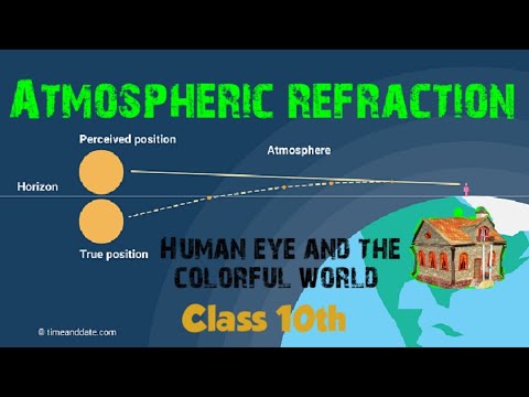 Atmospheric refraction || class 10th physics. - YouTube