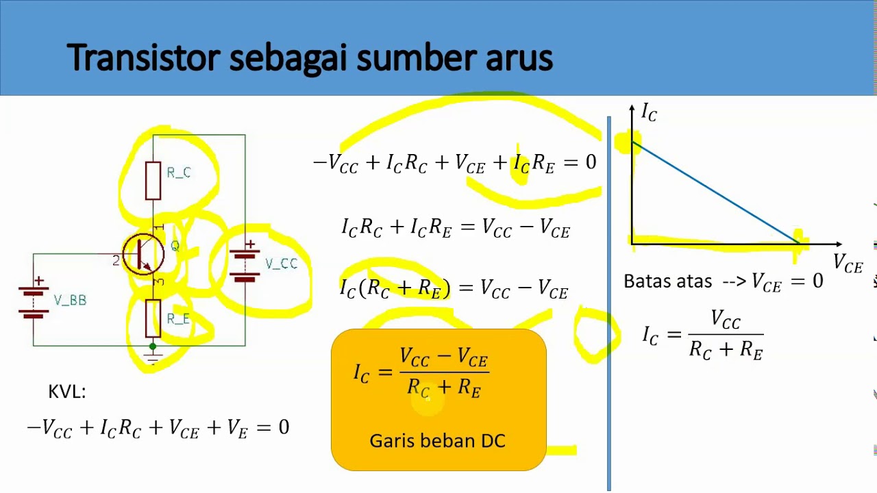 Transistor Sebagai Sumber Arus: Konsep, Soal dan Pembahasan - YouTube