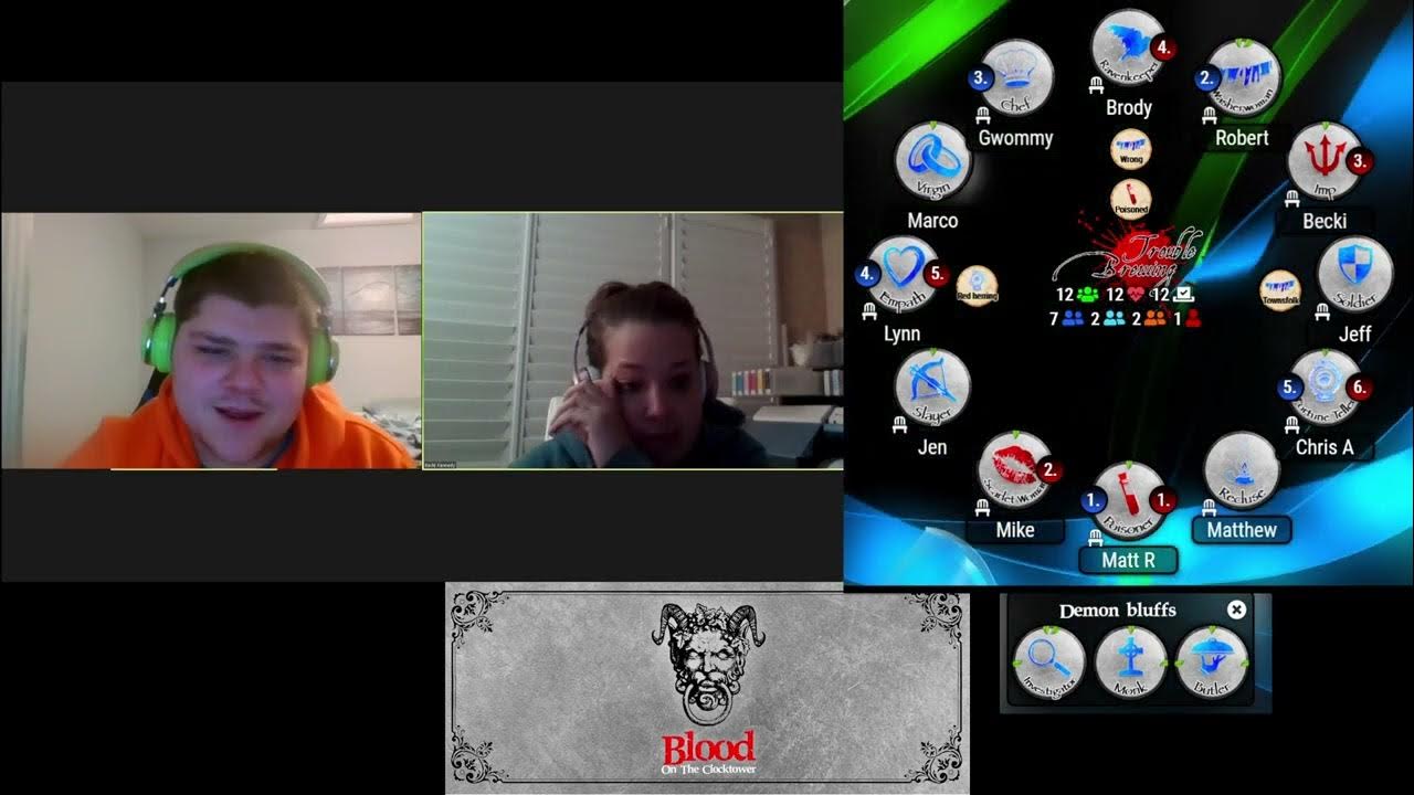 Blood on the Clocktower - Trouble Brewing (ST Perspective) November 5th ...