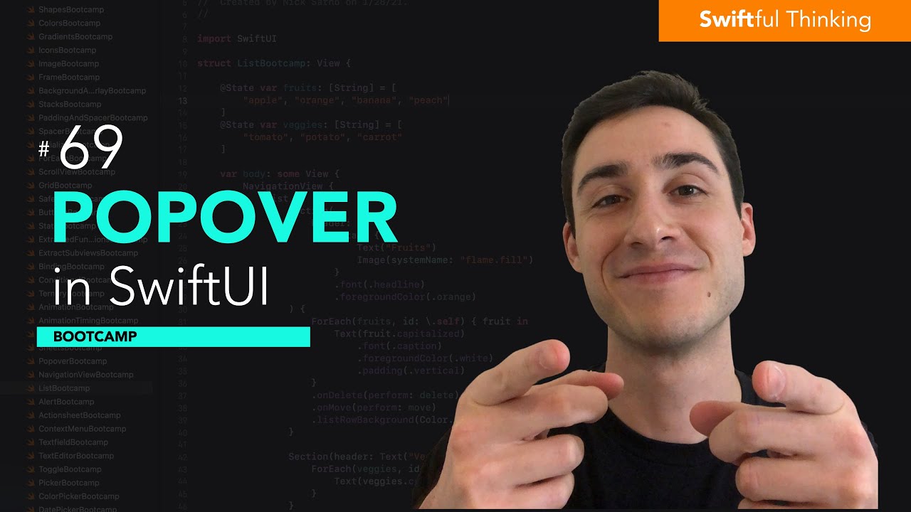How To Use Popover Modifier In Swiftui Bootcamp 69 Youtube