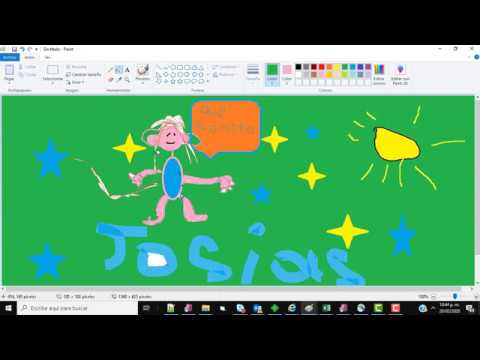 Mi primer dibujo en paint(niño de 7 años)- video 1 - YouTube