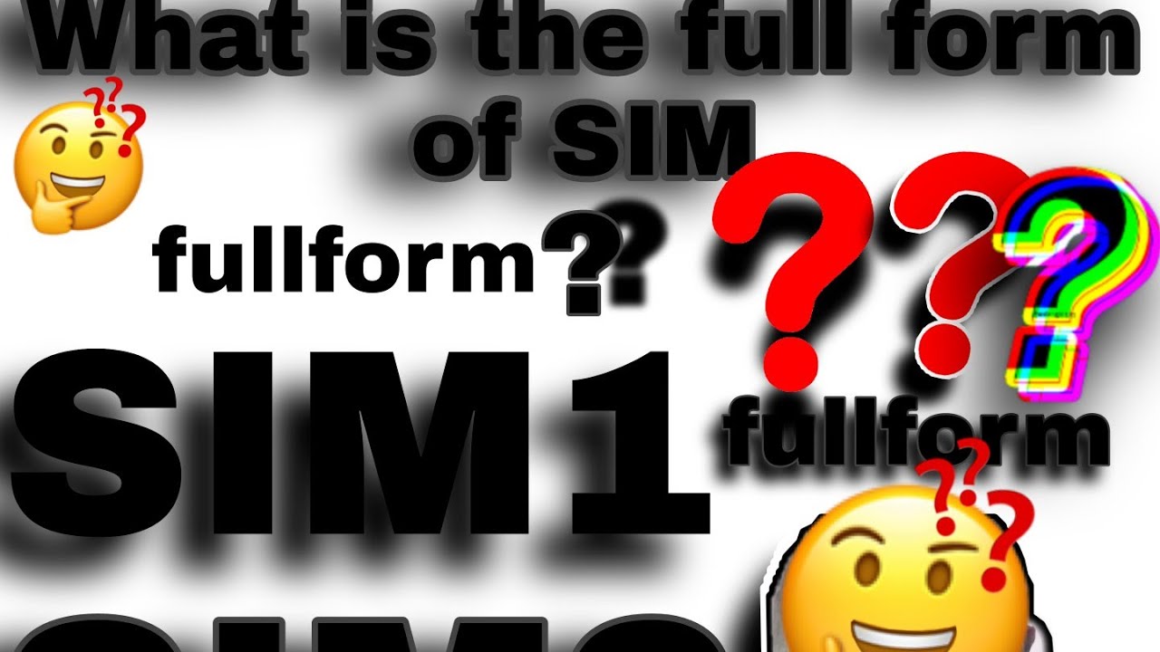 what is the full form of SIM1 and SIM1 रोचक facts about the world and ...