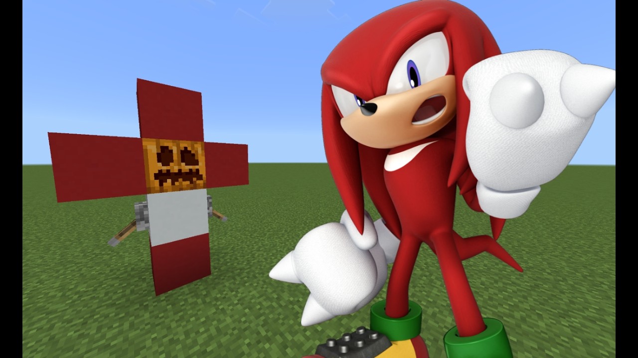 Knuckles Addon in Minecraft PE - YouTube