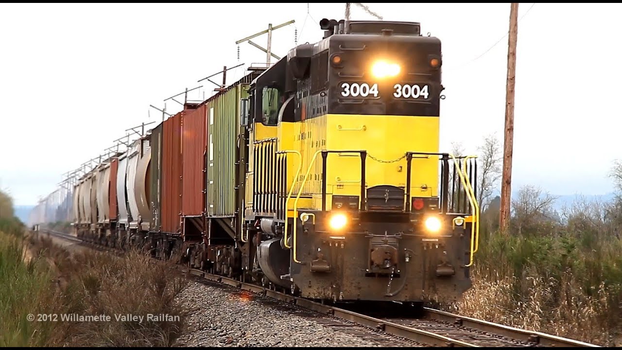 Railfanning the Portland & Western Railroad on 2-20-2012 - YouTube