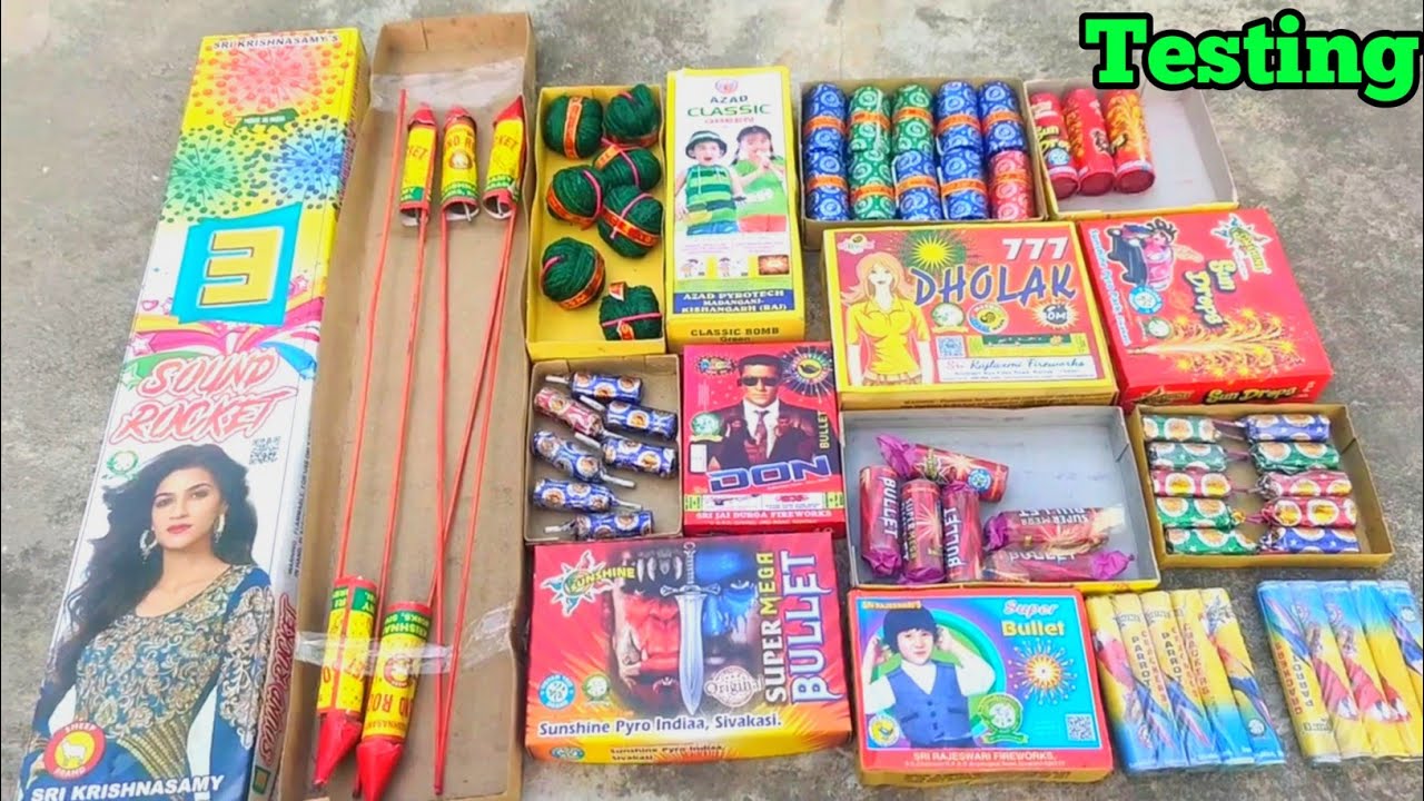 Different types of crackers testing 2024 | biggest diwali stash testing ...