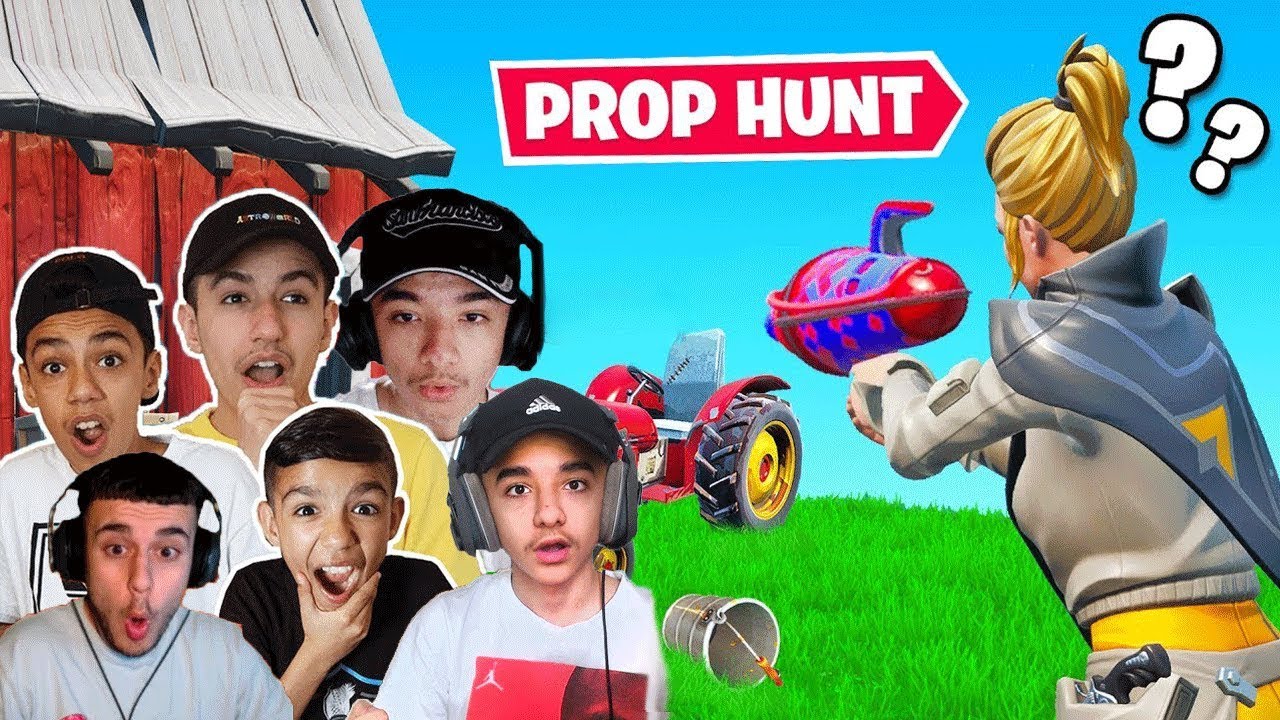 PROP HUNT in Fortnite With (Diamond Mamba, Brecci, Mini Mamba, Reaxtion ...