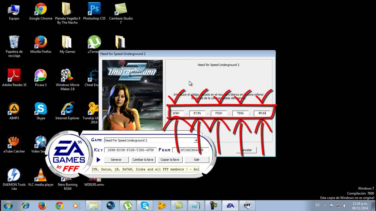 como instalar el CD de NEED FOR SPEED UNDERGROUND 2 - YouTube