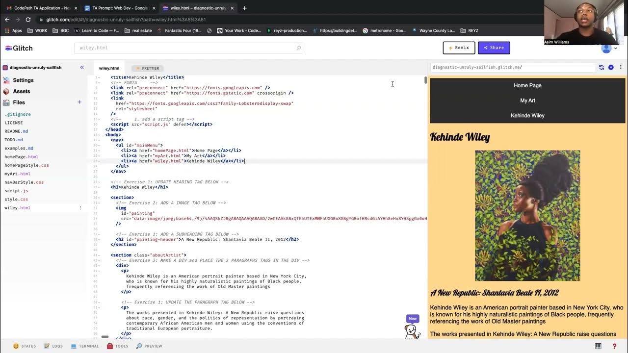 CodePath Web Dev TA submission - YouTube