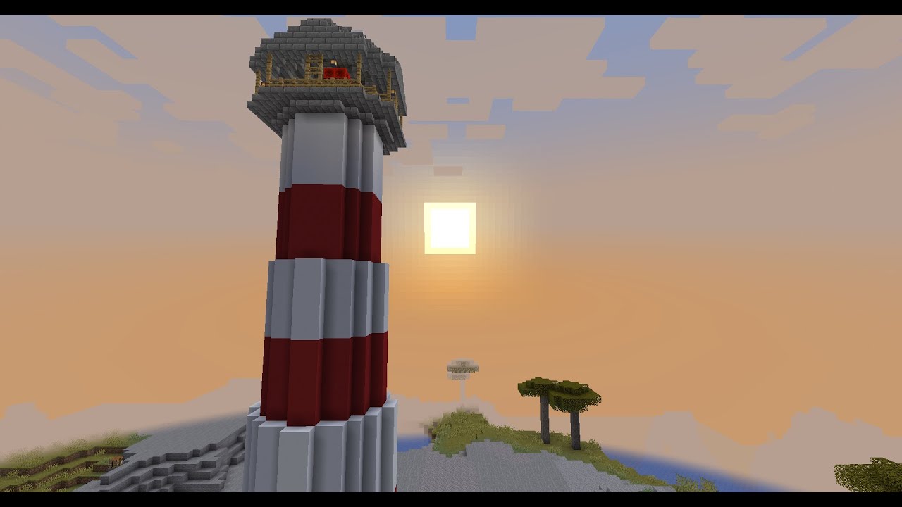 Building a Lighthouse in Minecraft. - YouTube