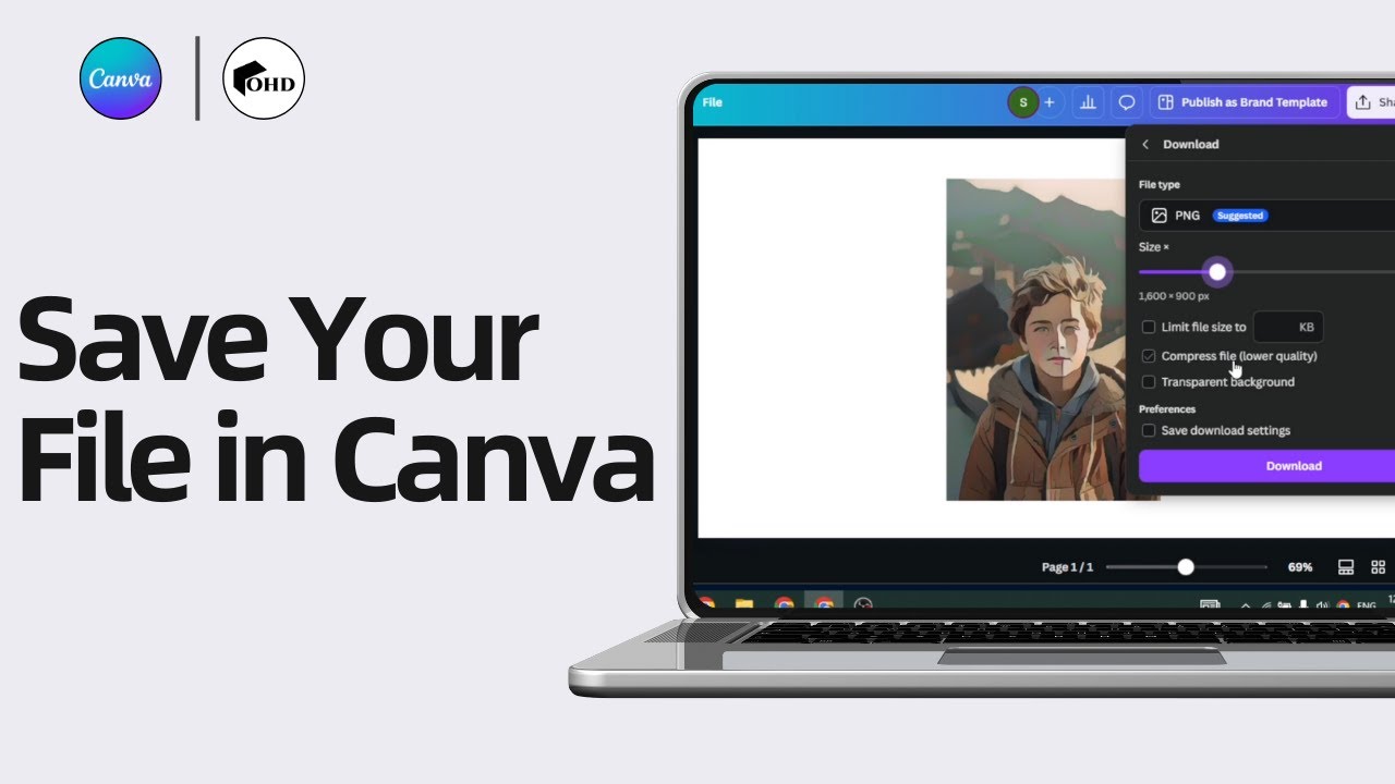 How To Save Your File in Canva 2025 (Download Design To PC) - YouTube