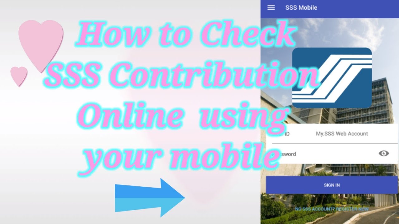 How to check your SSS Contribution Online using Mobile - YouTube