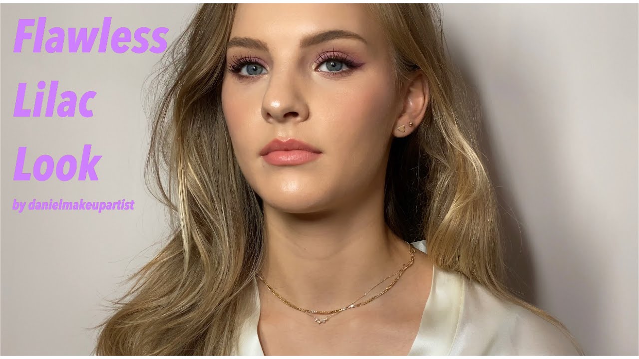 Flawless lilac makeup look | danielmakeupartist - YouTube
