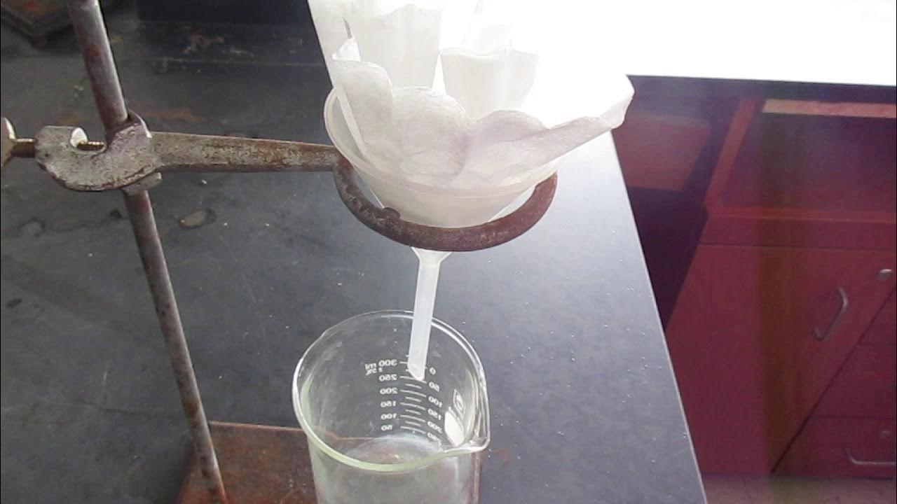 Separation of Mixture Lab (Fe. NaCl, SiO2) (Filtration Setup) - YouTube