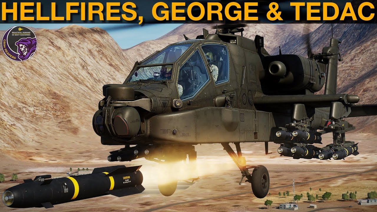 AH-64D Apache: Trim, Hellfire, George AI & TEDAC Tutorial | DCS - YouTube