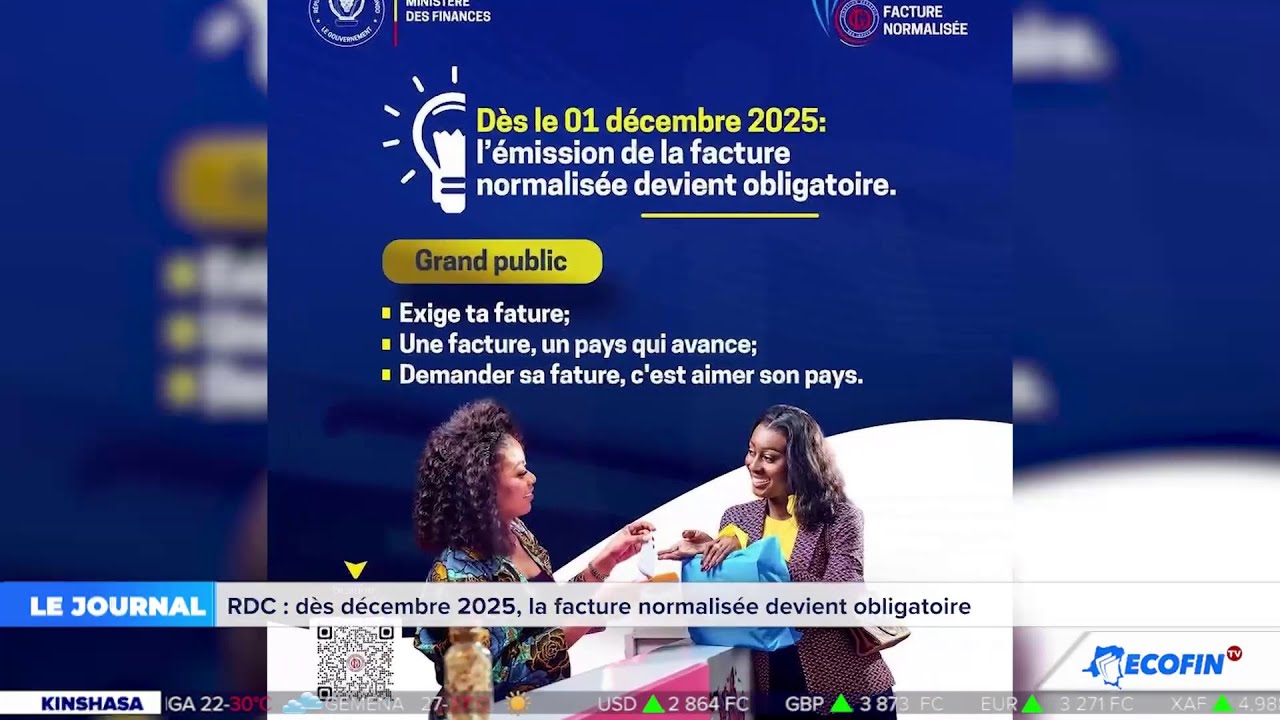 JT 20H 13 NOV. : DÈS DÉCEMBRE 2025, LA FACTURE NORMALISEE DEVIENT ...