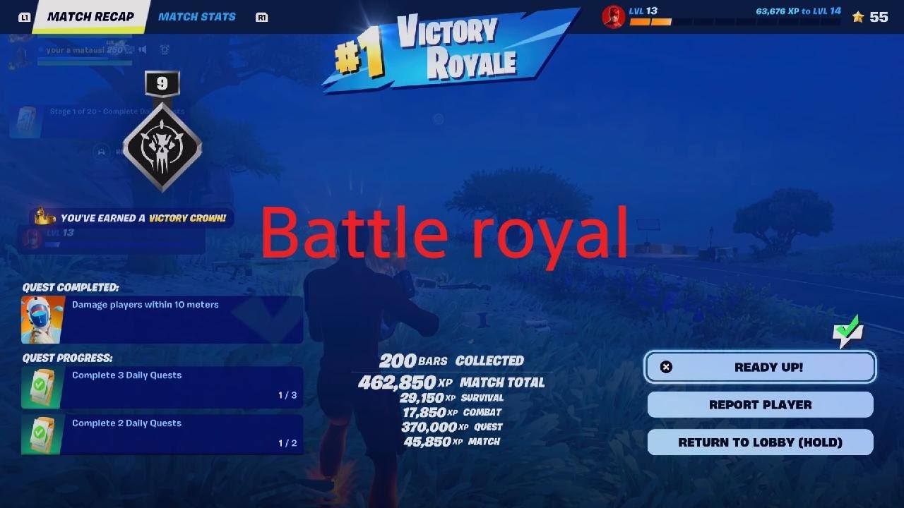 Battle royal win - YouTube