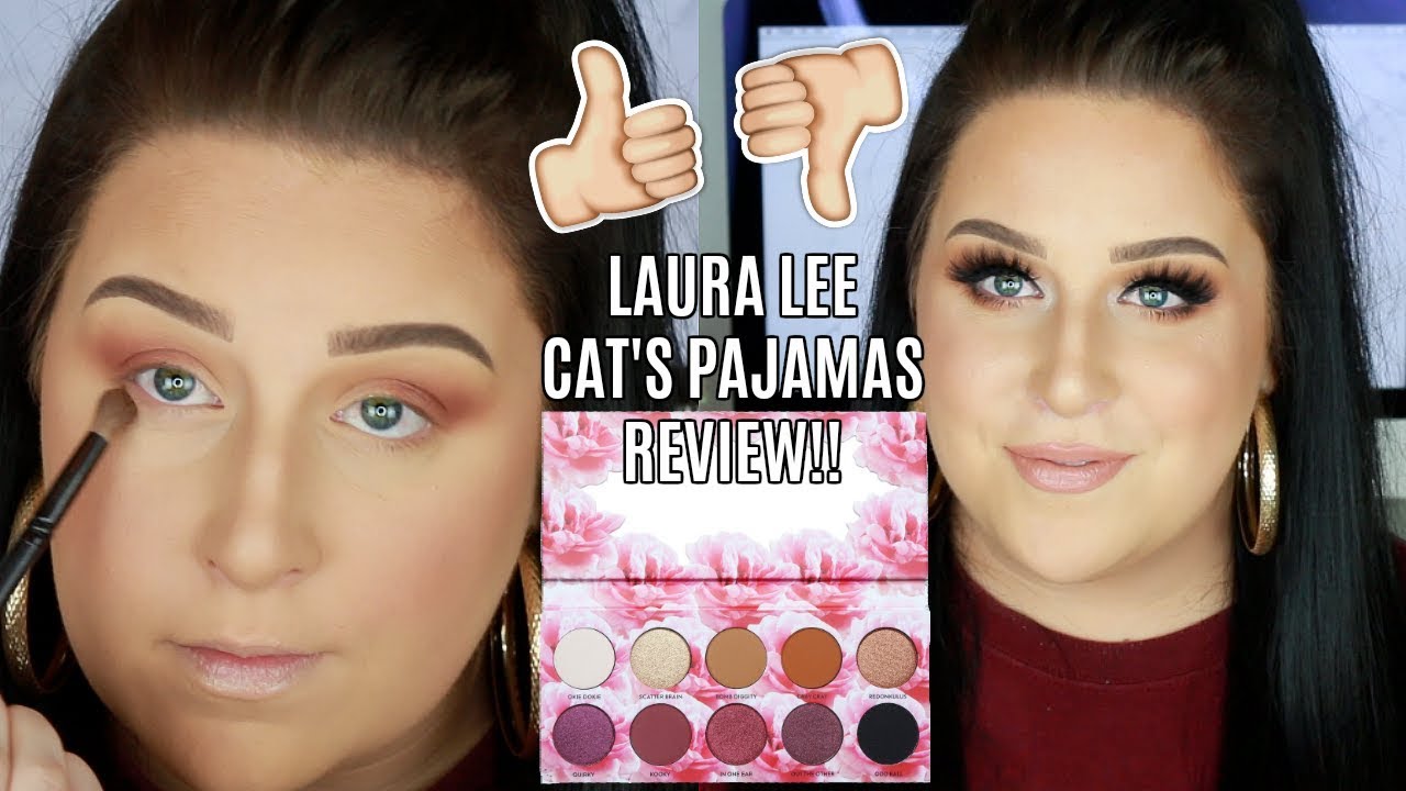 LAURA LEE CAT'S PAJAMAS PALETTE REVIEW + TUTORIAL!! - YouTube