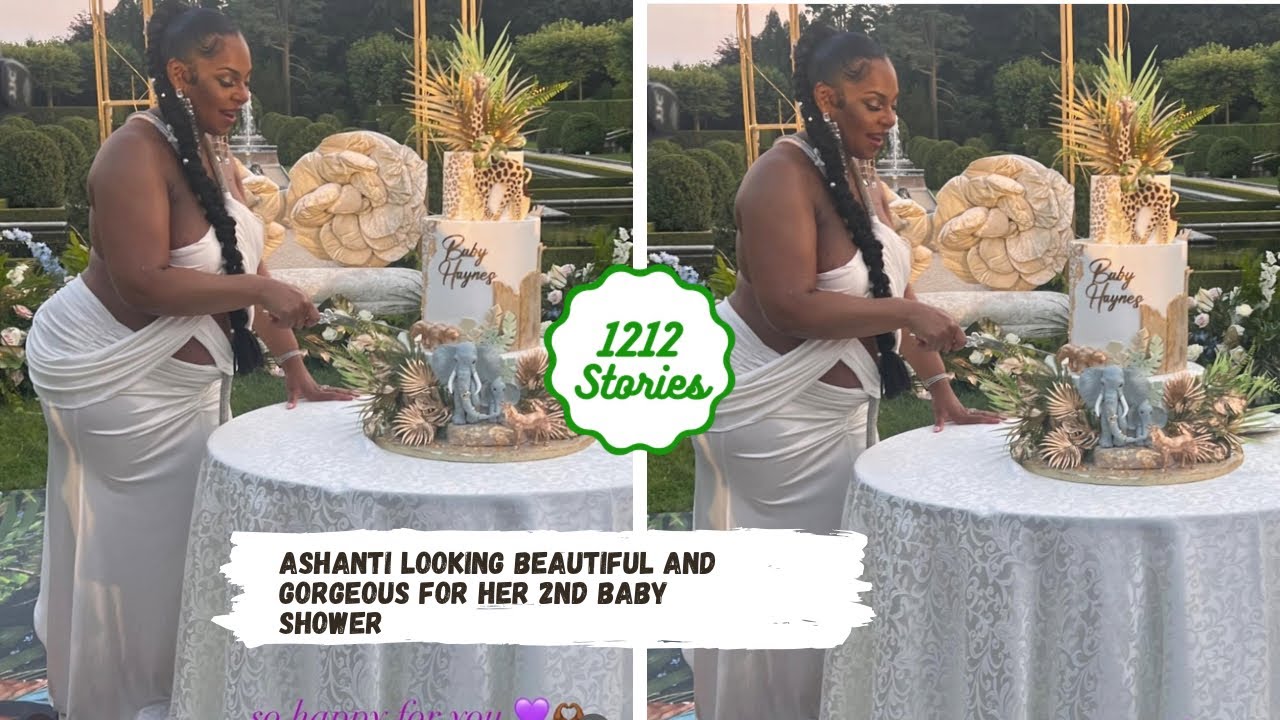 Ashanti Looking So Beautiful & Stunning For Her 2nd Baby Shower 🥰🥰 ...