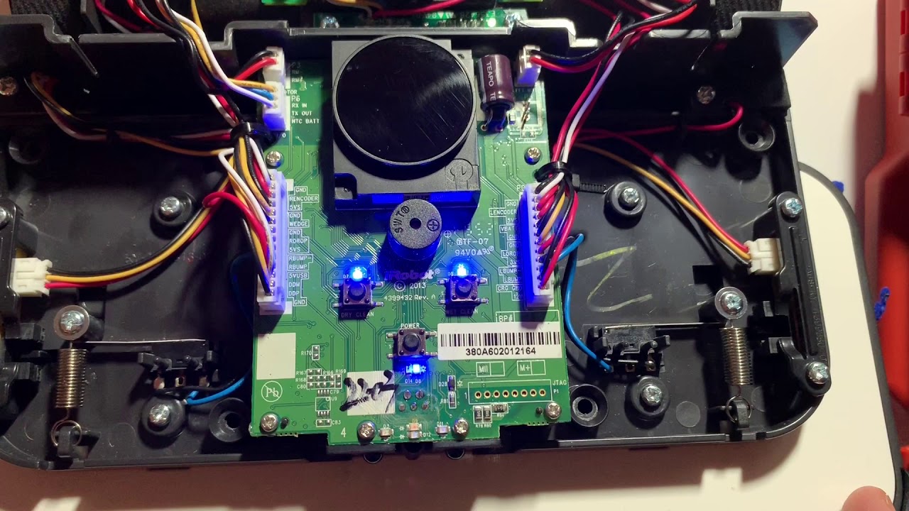 iRobot Braava 390t sensor test mode - YouTube