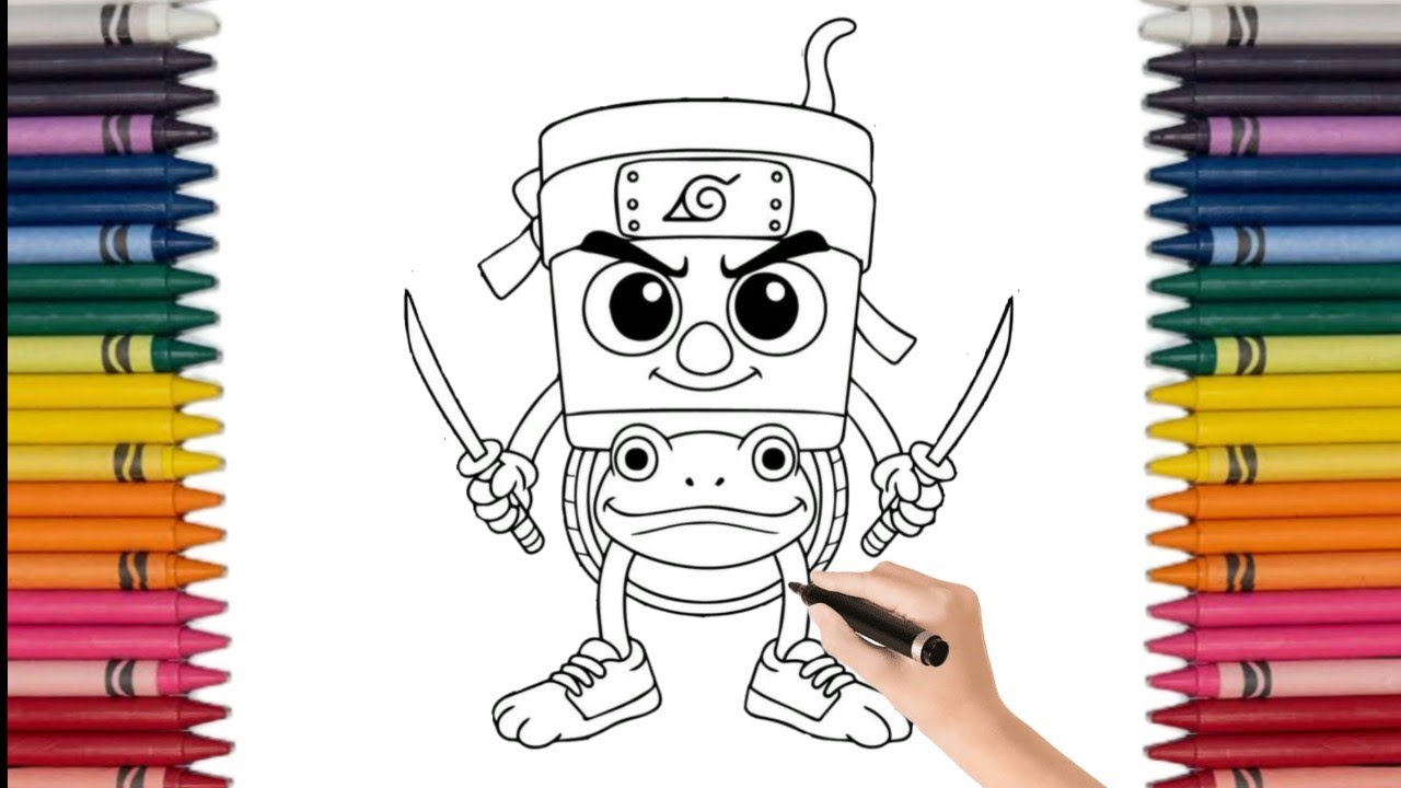 Mewarnai Anomali Cappucino Asasino - New Italian Brainrot Coloring Page ...