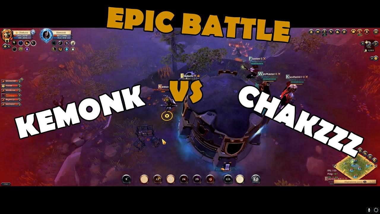 Albion Online | KEMONK vs CHAKZZZ | Albion ZVZ | MOST EPIC BATTLE EVER ...