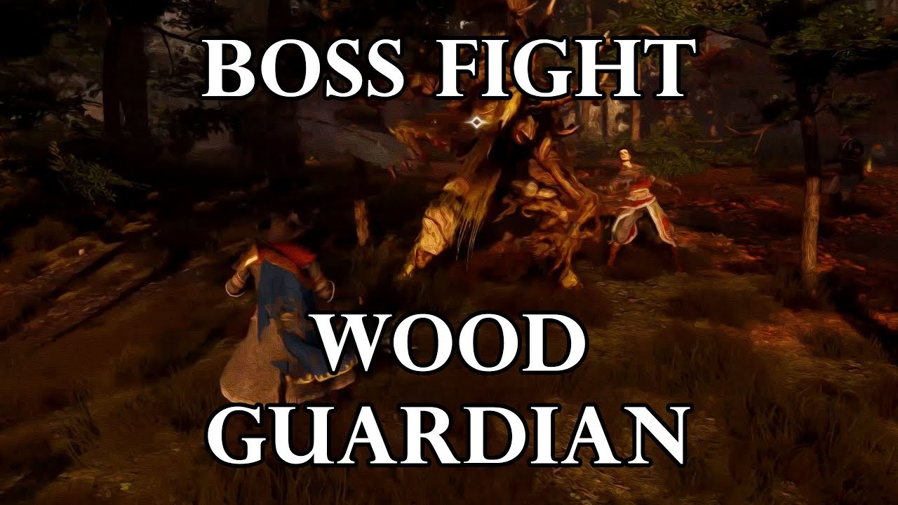 GreedFall - Wood Guardian Boss Fight (Nadaig Frasamen) - YouTube