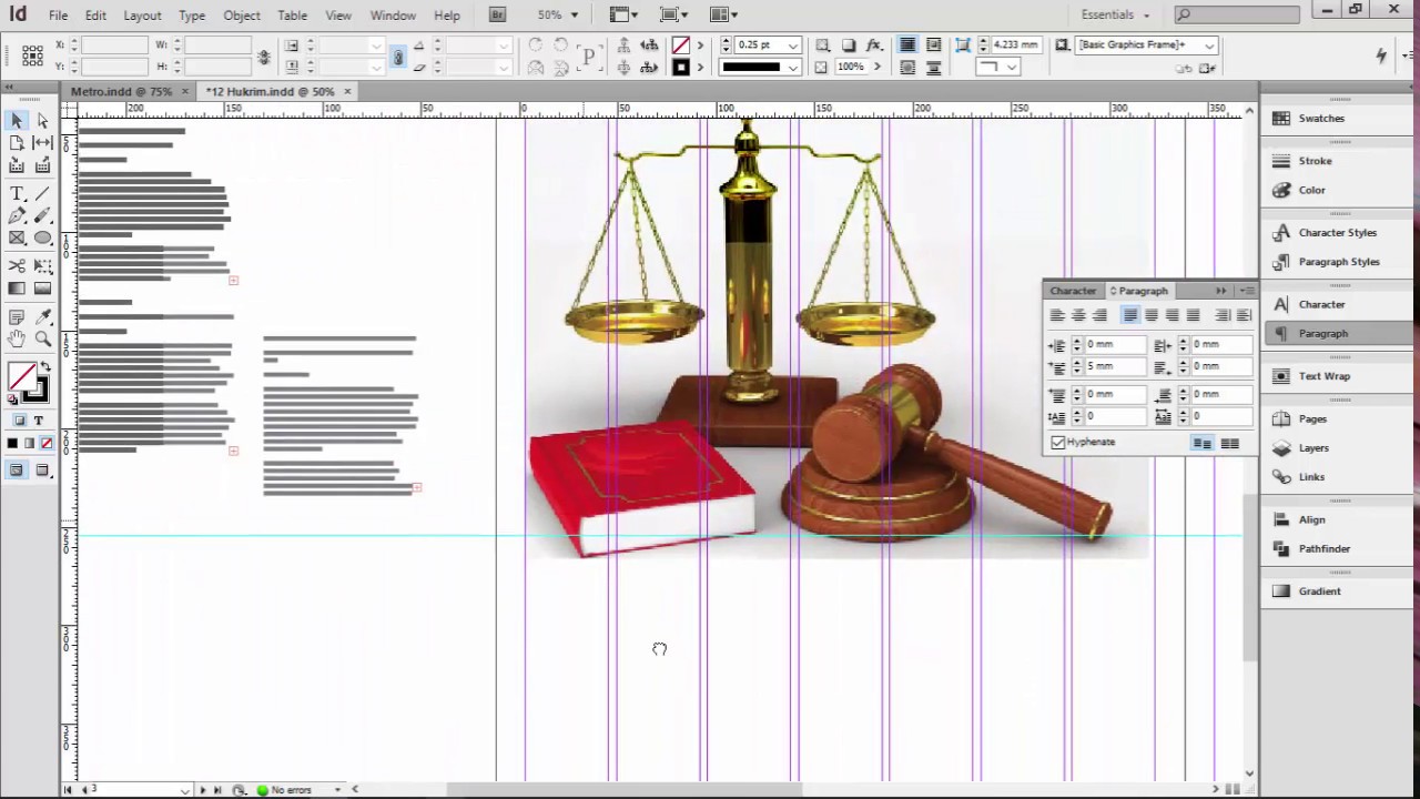 Belajar Layout Koran di Indesign - YouTube