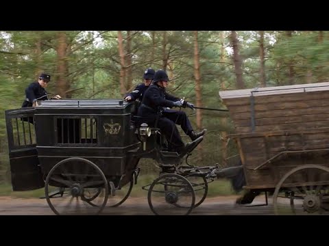 The epic carriage chase scene in ENOLA HOLMES 2 (2022)