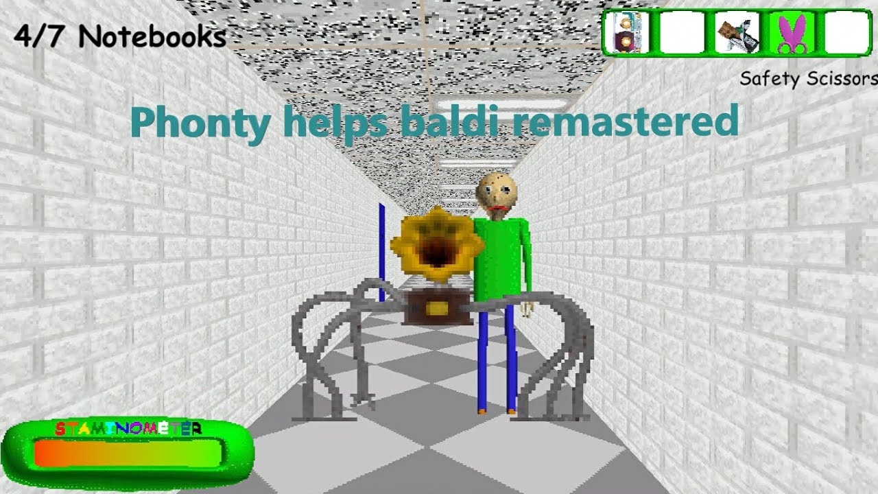 Phonty helps baldi remastered (baldi's basics mod) - YouTube