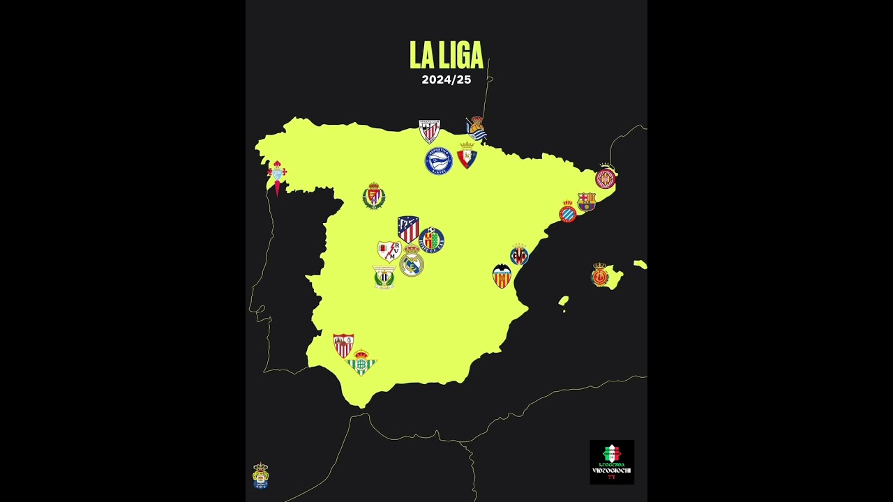 Map Of La Liga Teams