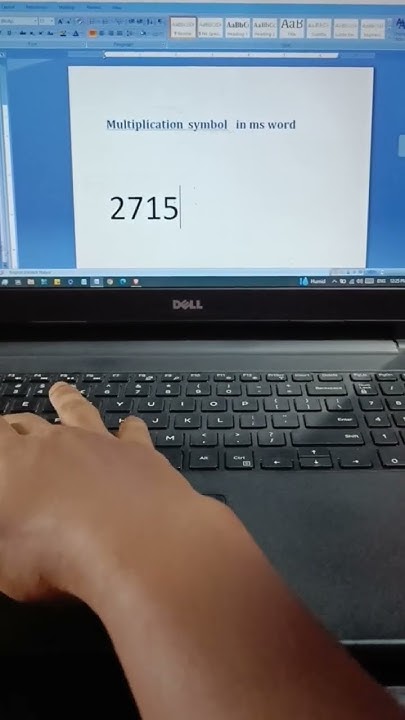 How to type Multiplication Sign (Symbol) in ms Word #tipsandtricks ...