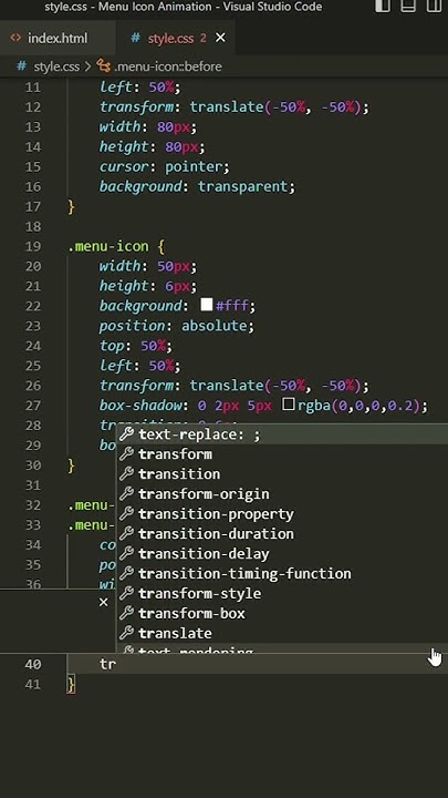 How To Make Animated Menu Icon Using CSS | Animation Hamburger Icon - YouTube