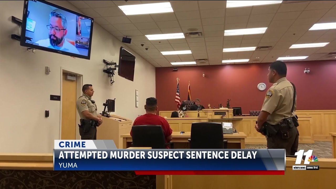 Attempted murder suspect sentence delayed - YouTube