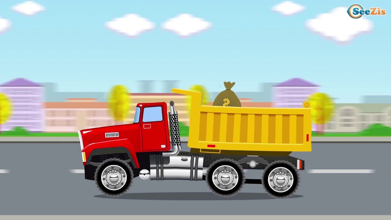 Police Car - Bank Robbery - Truck Cartoon for kids - Cartoons for ...