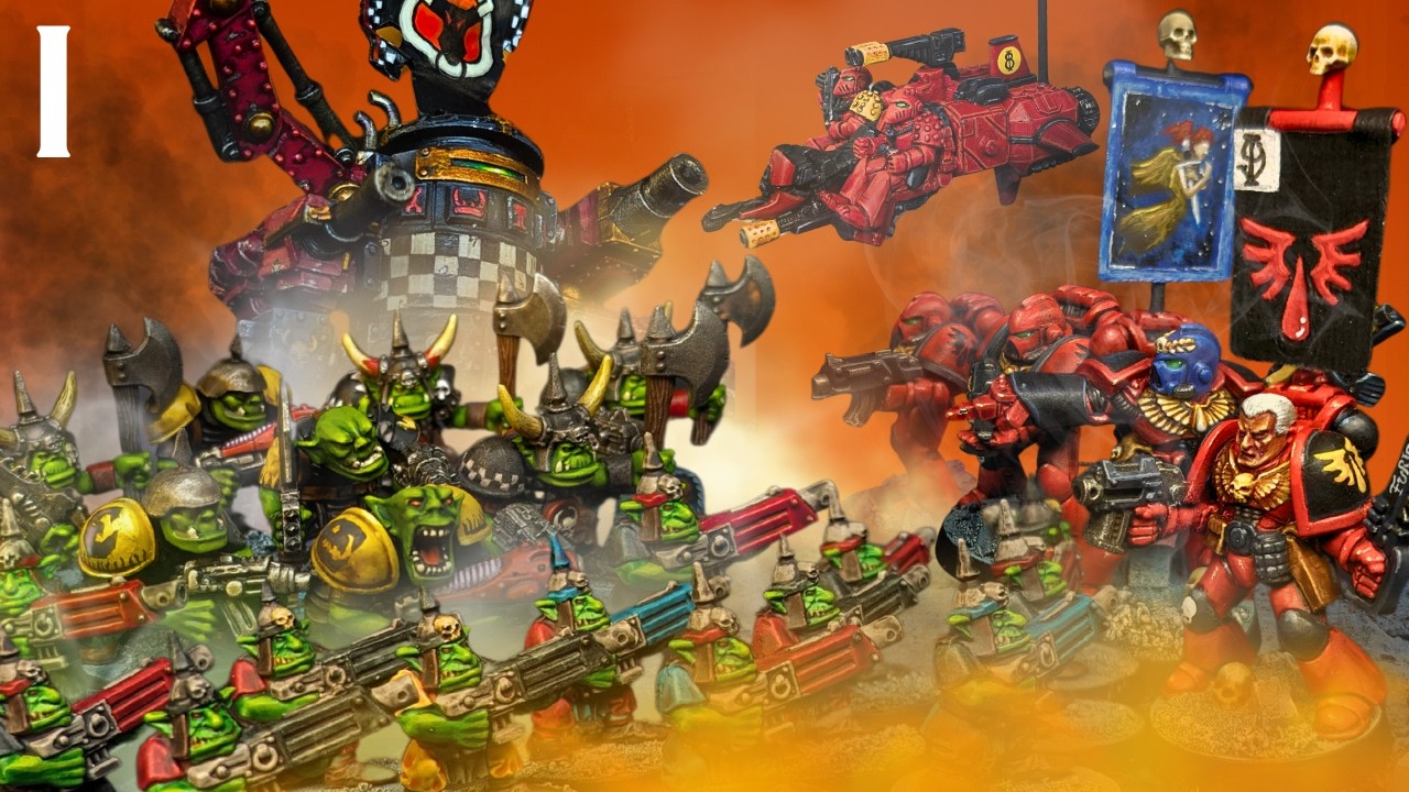 NEW CAMPAIGN | Blood Angels VS Orks | 2nd Edition Battle Report - YouTube