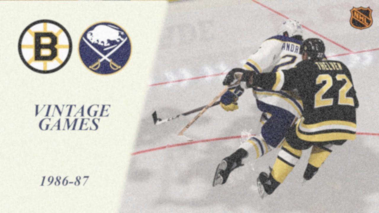 NHL 22 Vintage Boston Bruins vs Buffalo Sabres (Oct 24, 1986) - YouTube