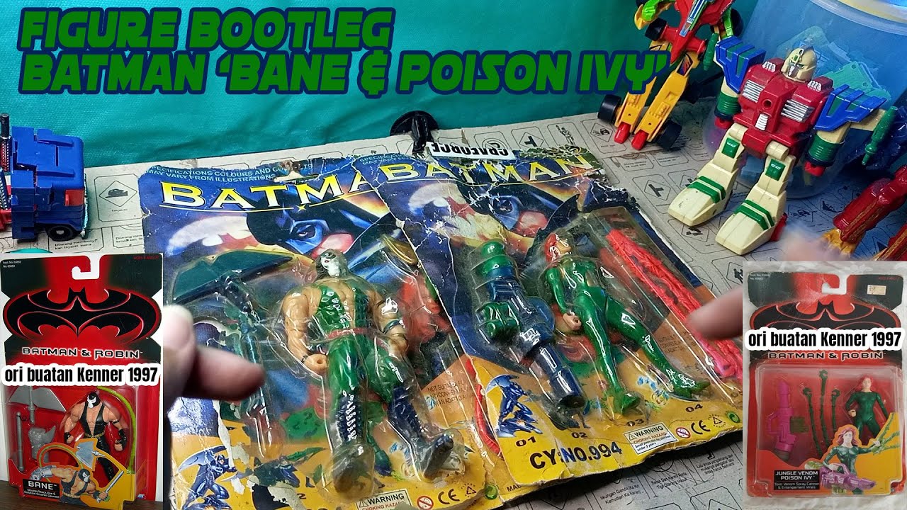 Bane & Poison Ivy bootleg toys. Mainan Figure Batman & Robin Batman ...