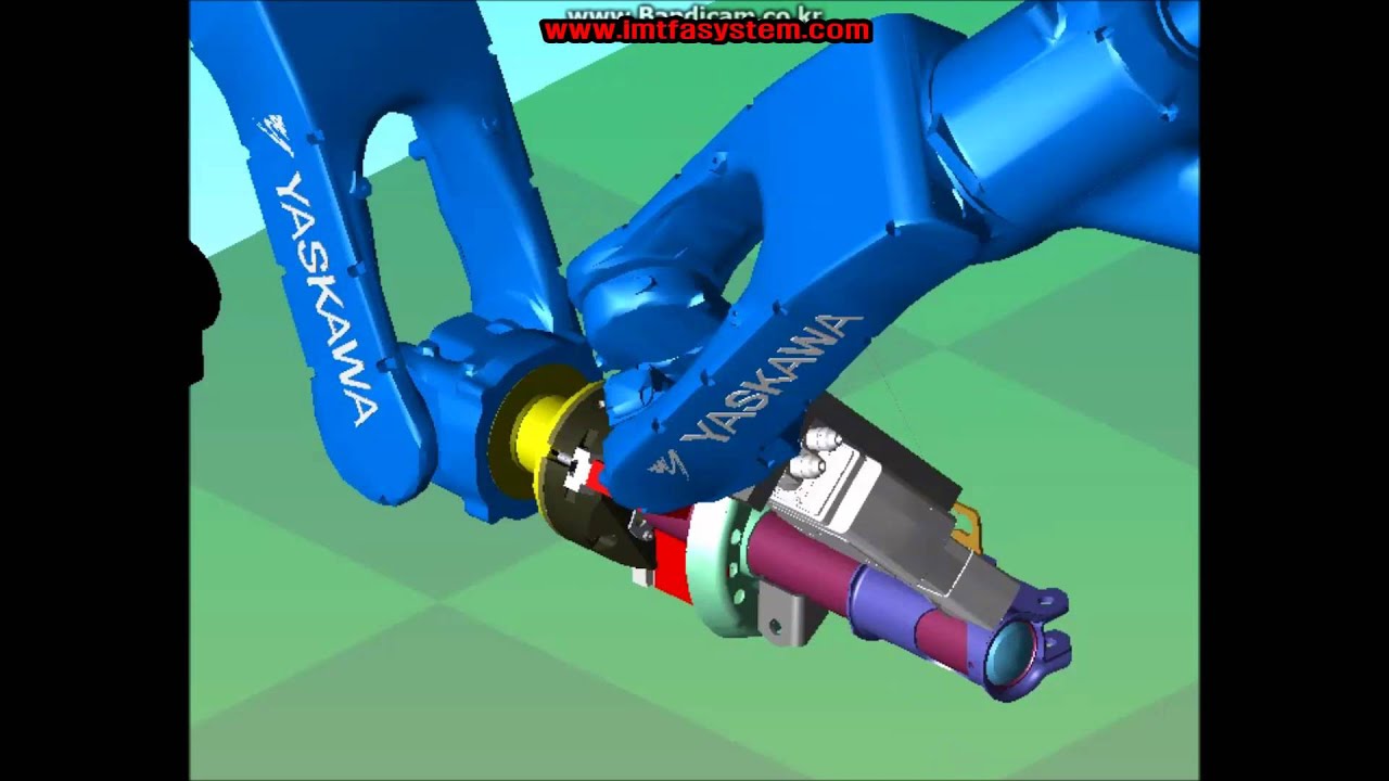 VITRONIC 3D laser vision sensor와 로봇장착 시물레이션, 모니텍, MONITECH - YouTube