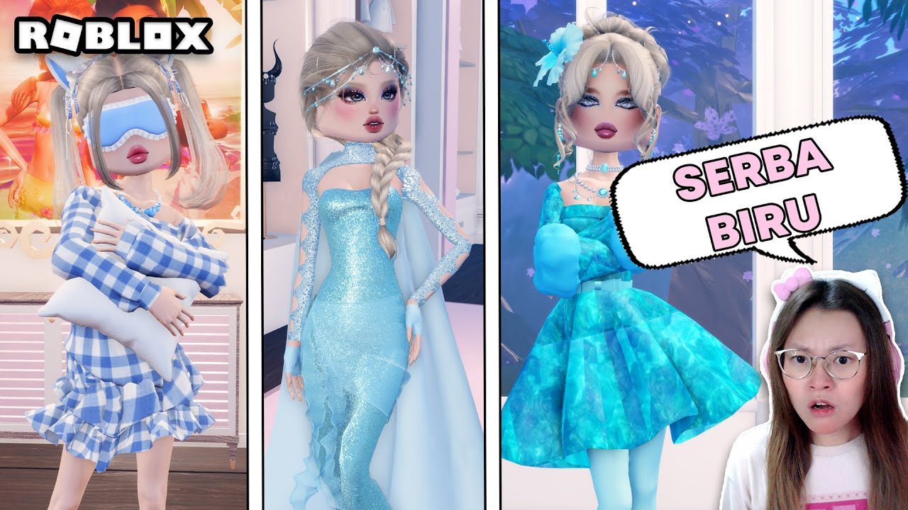 Dress To Impress Tapi Serba Biru ?!! [Roblox Indonesia] - YouTube