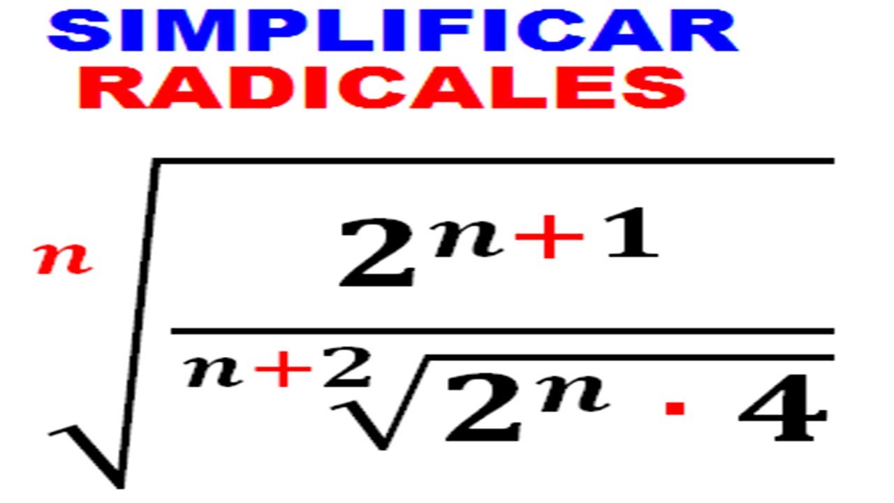 SIMPLIFICACIÓN DE RADICALES CON LETRAS - YouTube