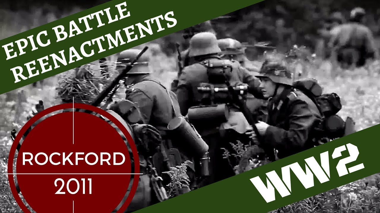 Epic WW2 Reenactment [German Victory] -- Rockford 2011 - YouTube